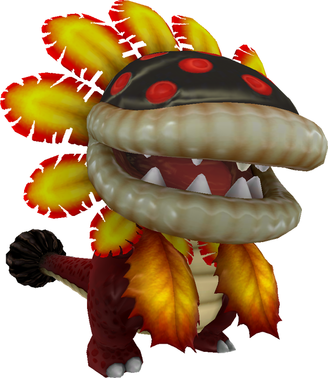 File:SMG Asset Model Fiery Dino Piranha.png - Super Mario Wiki, the ...