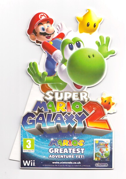 File:Super Mario Galaxy 2 Mario and Yoshi European Standee.jpg - Super ...