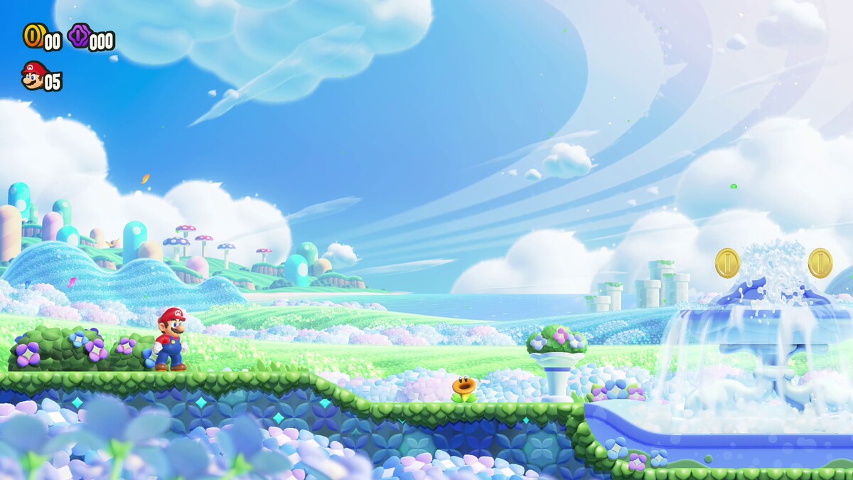File:NM SMBW Prologue The Flower Kingdom.jpg - Super Mario Wiki, the ...