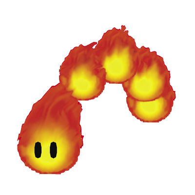 Fire Snake - Super Mario Wiki, the Mario encyclopedia