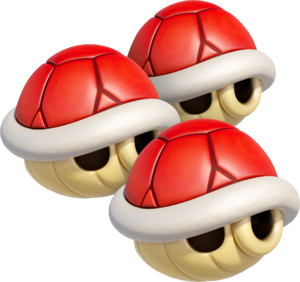 Triple Red Shells - Super Mario Wiki, the Mario encyclopedia