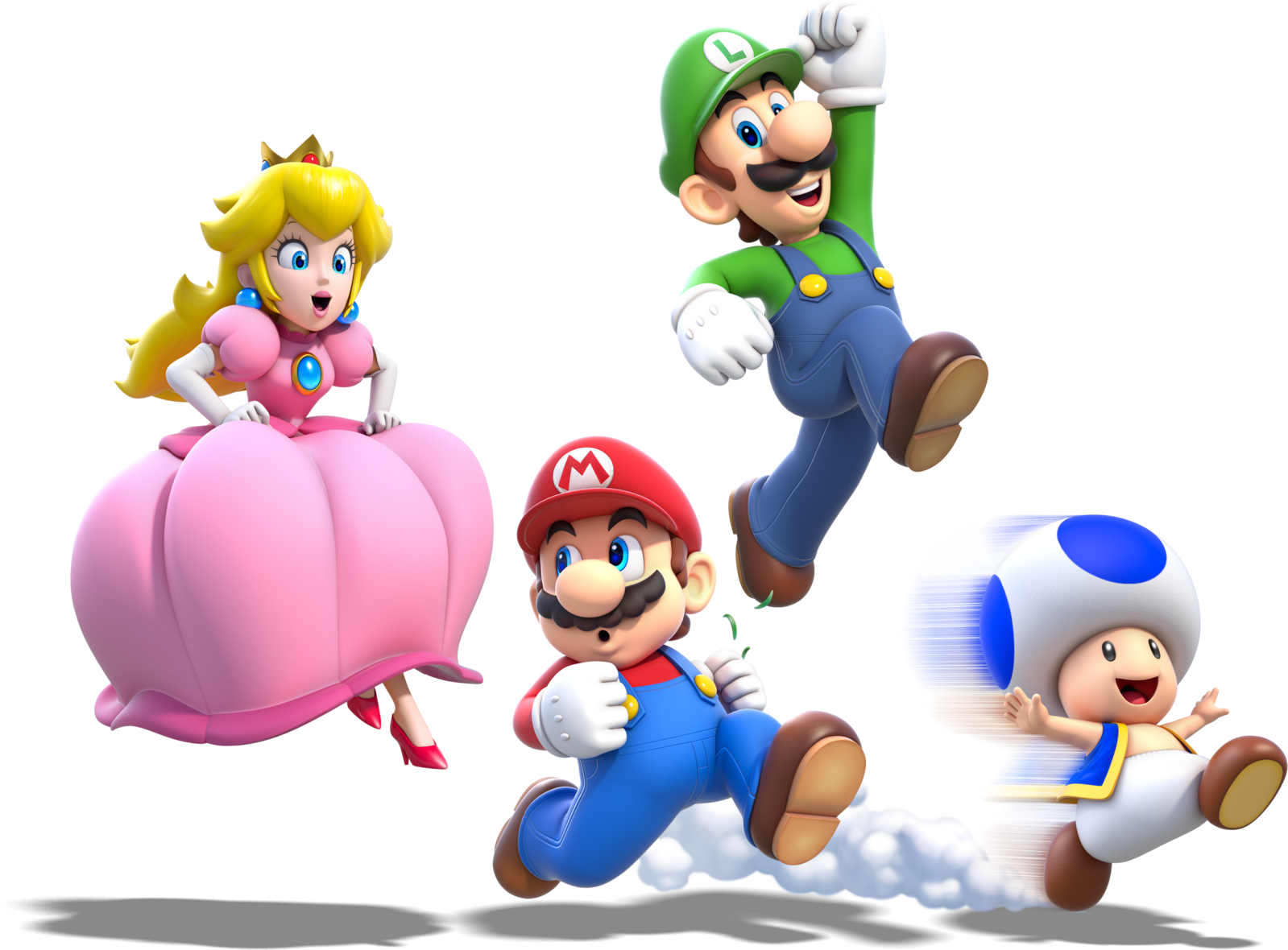 File:Main Crew Artwork (alt) - Super Mario 3D World.png - Super Mario ...