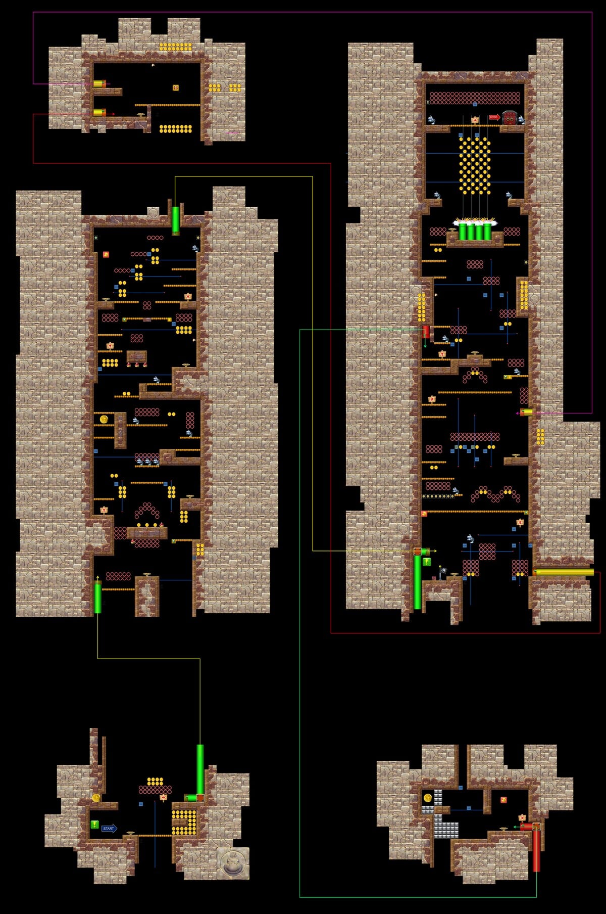 File:NSMBU Stoneslide Tower Map.jpg - Super Mario Wiki, the Mario ...