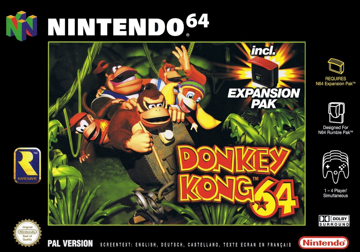 File:DK64 EU cover art.jpg - Super Mario Wiki, the Mario encyclopedia