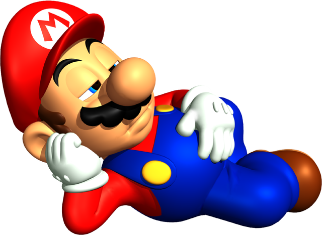 File:Mario Sleeping Artwork - Super Mario 64.png - Super Mario Wiki ...
