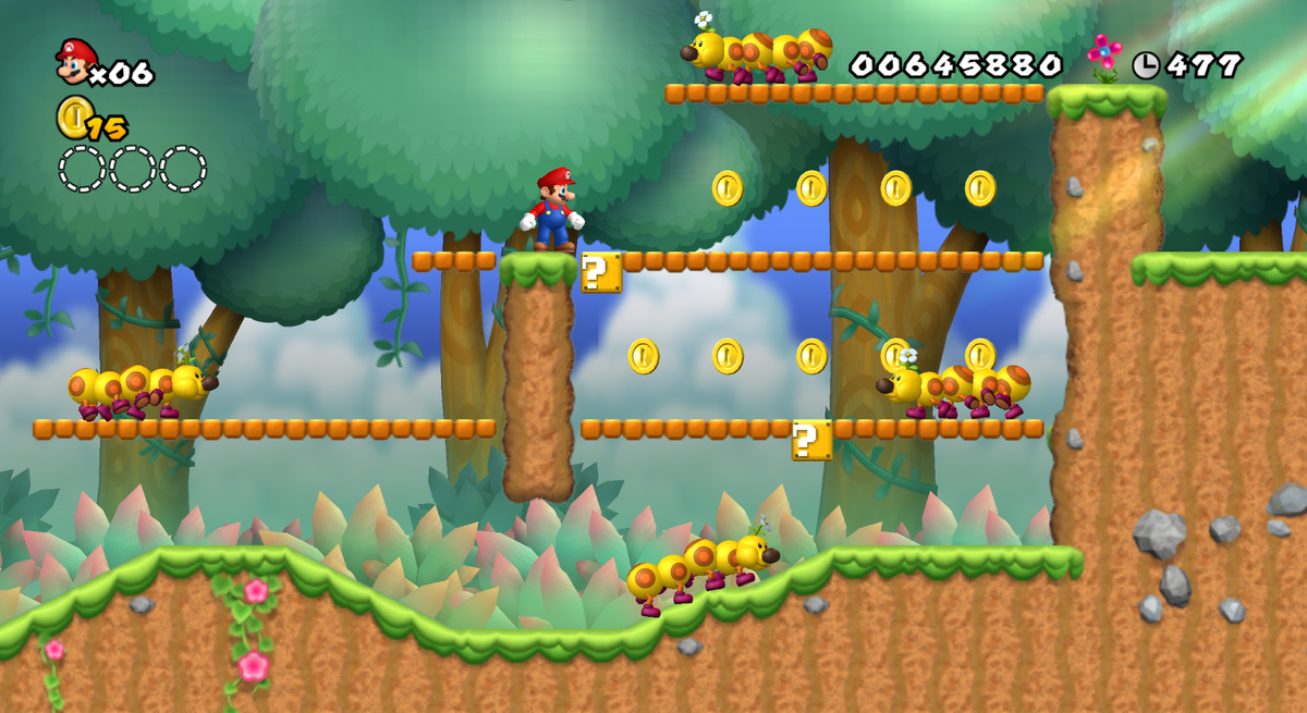 File:NSMBW 5-2 Screenshot.png - Super Mario Wiki, the Mario encyclopedia