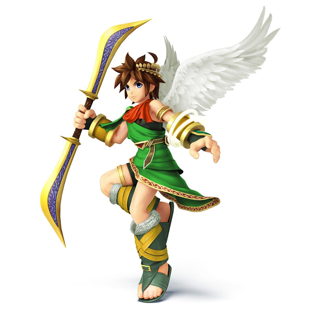 File:Pit SSB4 Artwork - Green.jpg - Super Mario Wiki, the Mario ...