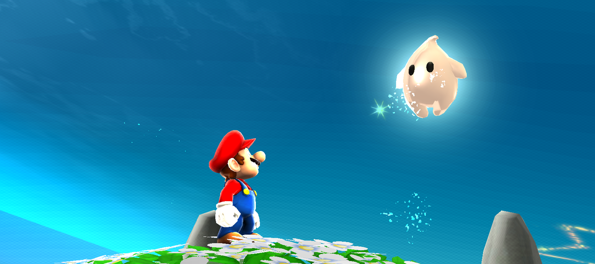 File:Mario looking at Luma.png - Super Mario Wiki, the Mario encyclopedia