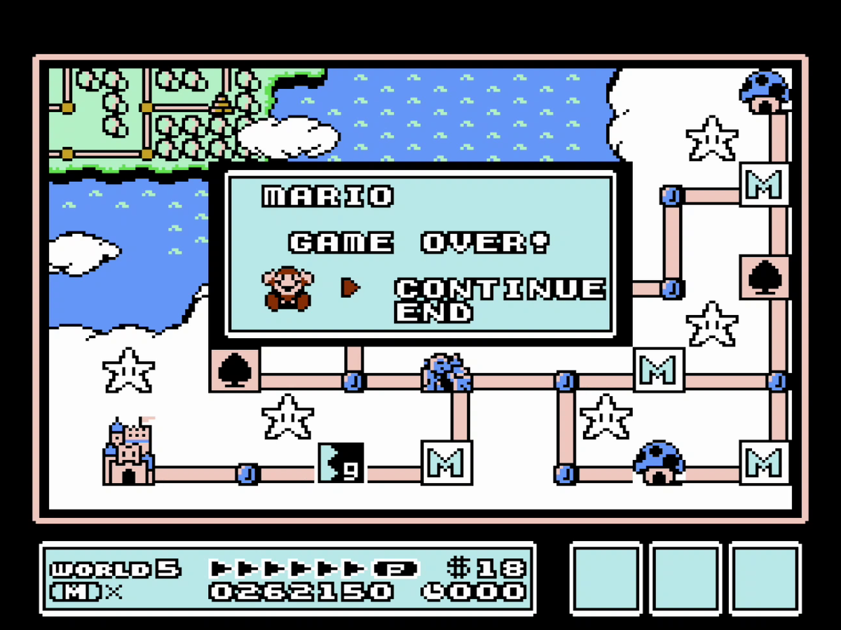 Game Over (Super Mario Bros. 3) - Super Mario Wiki, the Mario encyclopedia