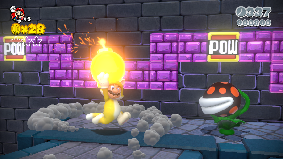 File:SM3DW Cat Mario and Bomb.png - Super Mario Wiki, the Mario ...