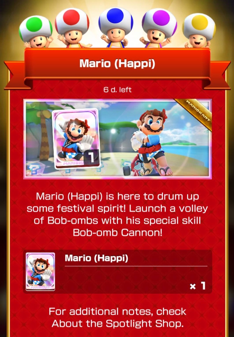 File:MKT Tour92 Spotlight Shop Mario Happi.jpg - Super Mario Wiki, the Mario encyclopedia