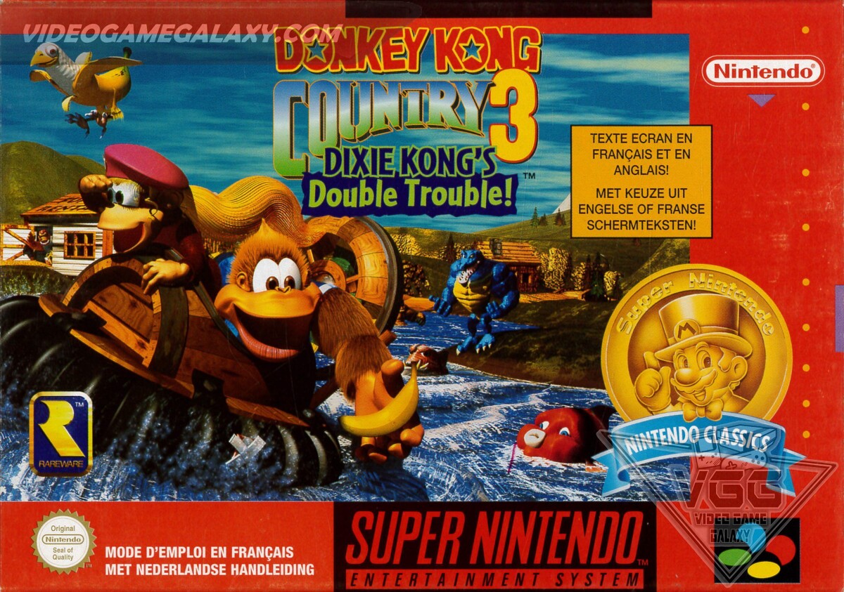 File:Nintendo Classics DKC3 Box FR.jpg - Super Mario Wiki, the Mario ...