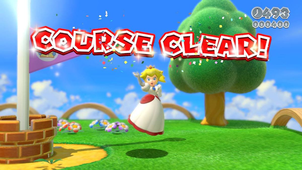 File:SM3DW Fire Peach Course Clear.jpg - Super Mario Wiki, the Mario ...