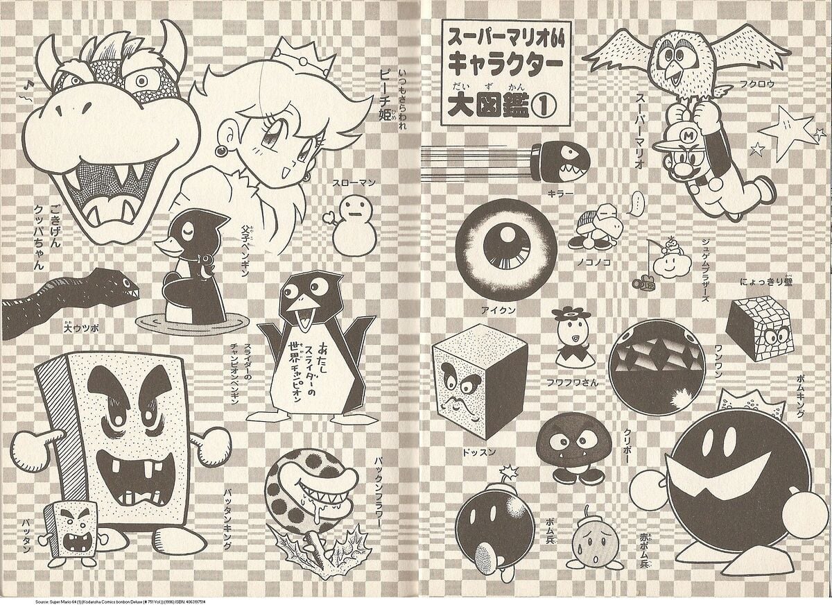 File:SM64 Character Info Book.jpg - Super Mario Wiki, the Mario ...