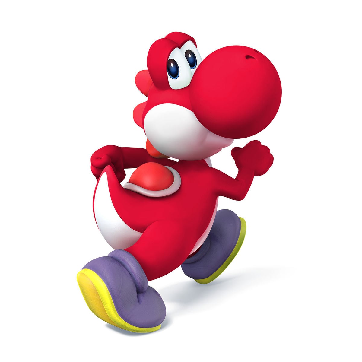 File:Yoshi SSB4 Artwork - Red.jpg - Super Mario Wiki, the Mario ...