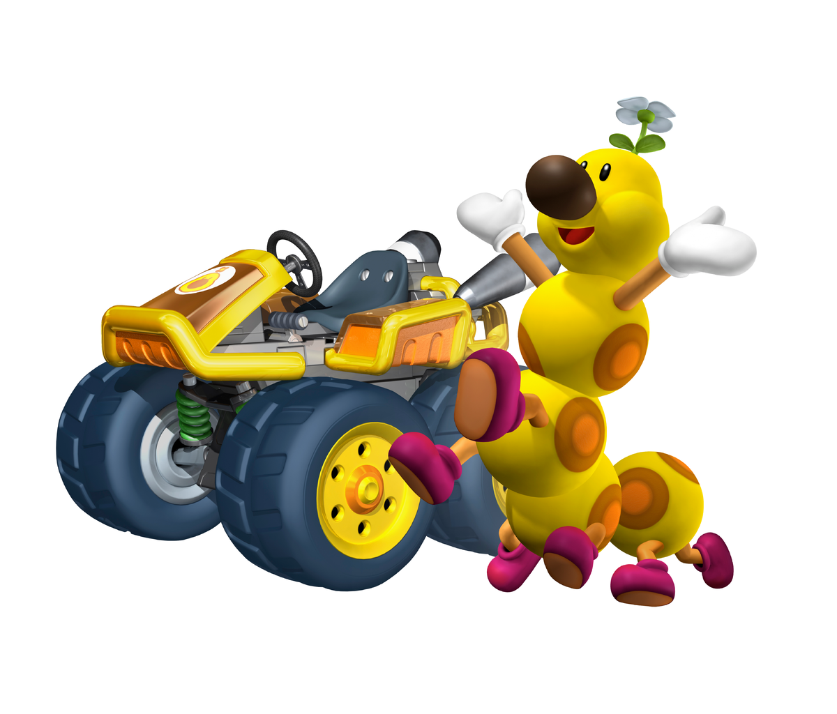 File:Wiggler MK7.png - Super Mario Wiki, the Mario encyclopedia