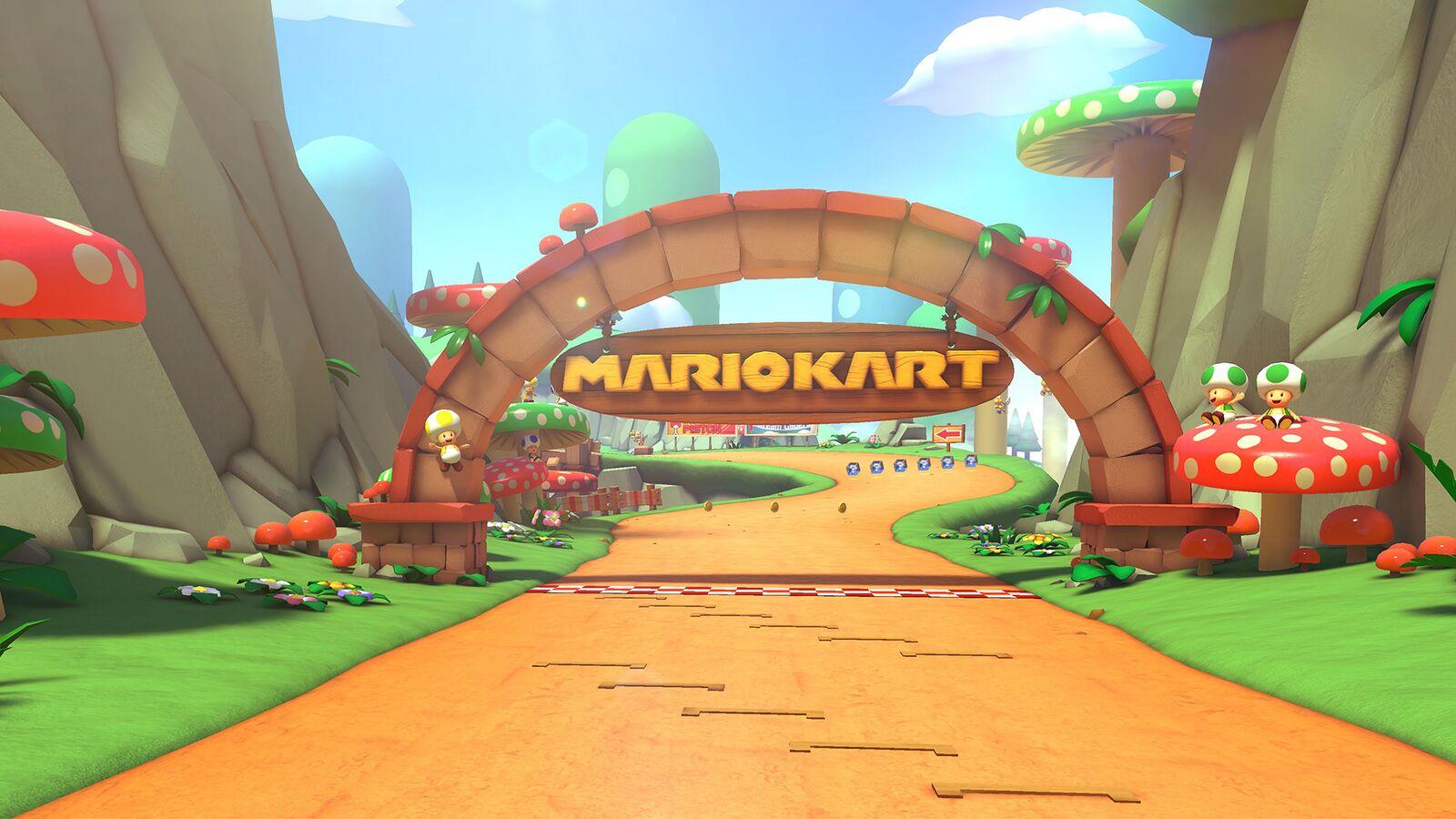 File:MK8D Wii Mushroom Gorge Starting Line.jpg - Super Mario Wiki, the ...