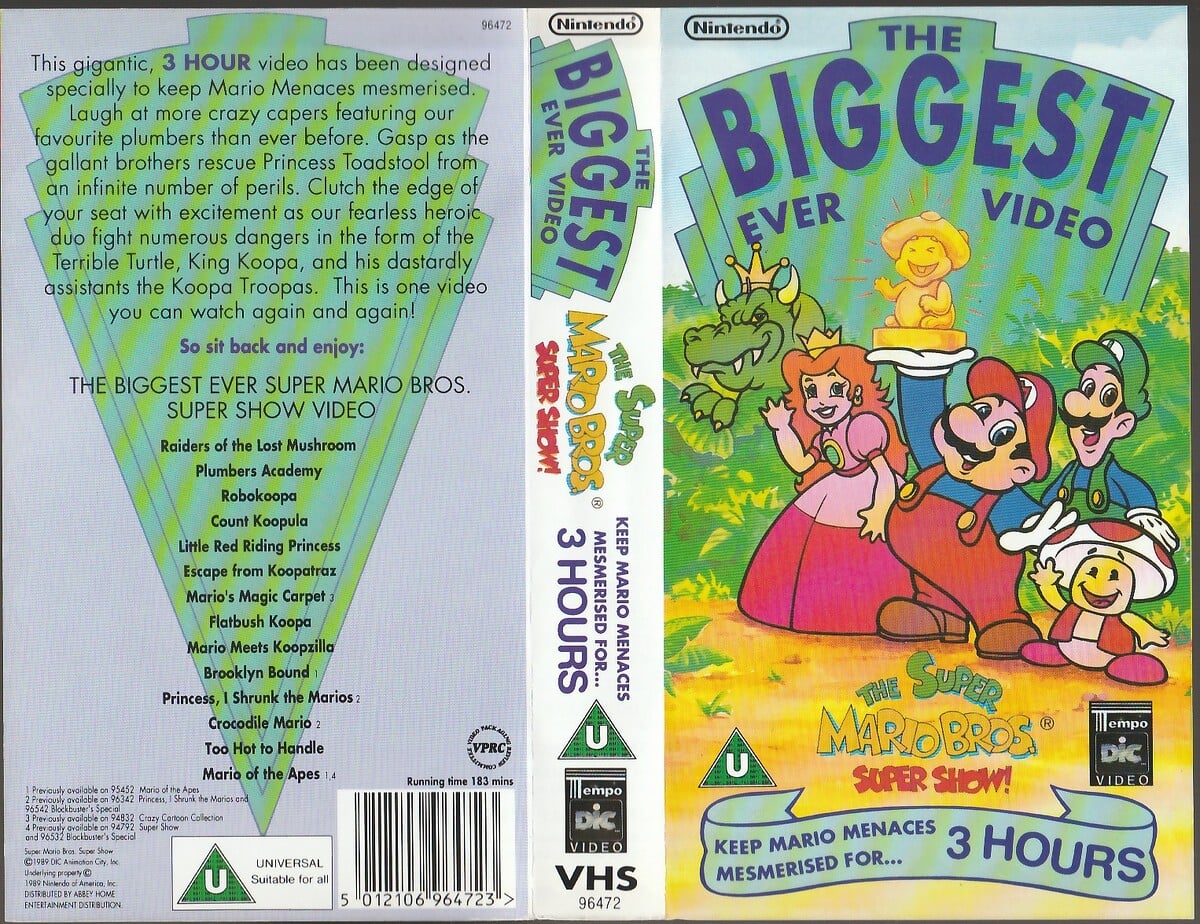 The Biggest Ever Video: The Super Mario Bros. Super Show! - Super Mario ...