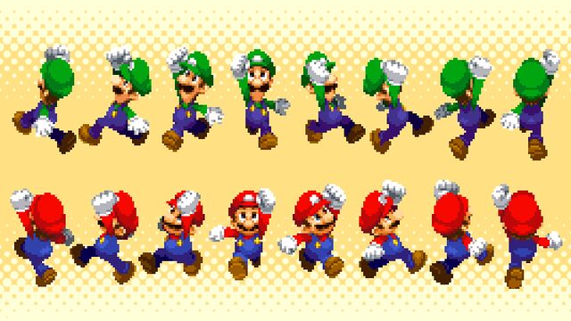 File:Mario and Luigi Sprites MLDT.jpg - Super Mario Wiki, the Mario ...