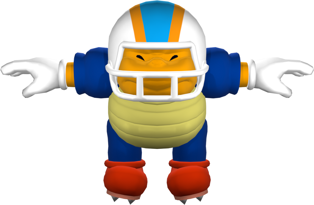 File:SM3DW Chargin Chuck Model.png - Super Mario Wiki, the Mario ...