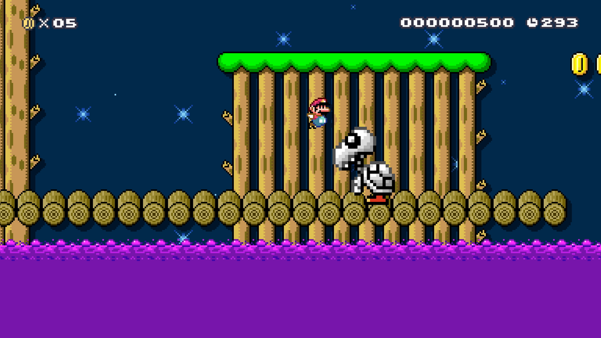 File:SMM2 Forest Night.png - Super Mario Wiki, the Mario encyclopedia