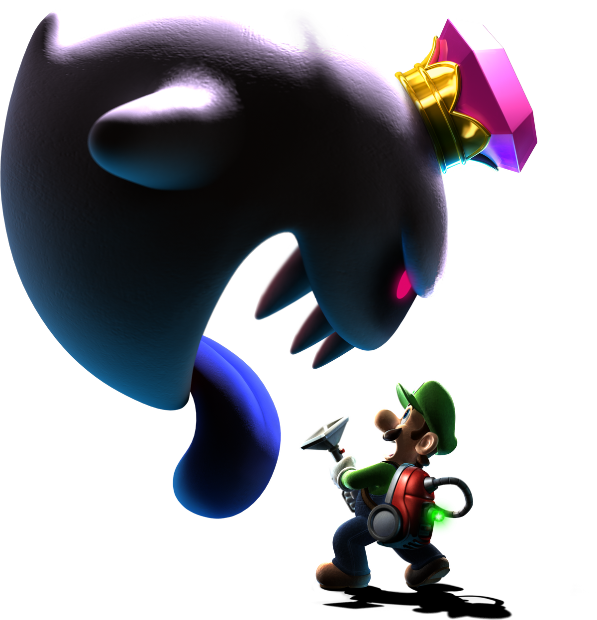 File:Luigi vs King Boo - Luigi's Mansion Dark Moon.png - Super Mario ...