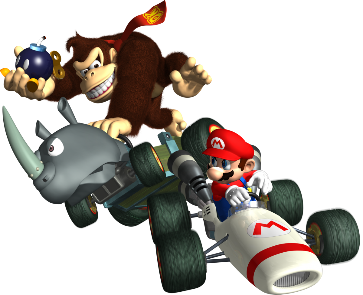 File:MKDS Mario and Donkey Kong Artwork.png - Super Mario Wiki, the ...