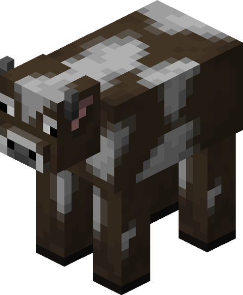 File:Minecraft Cow.png - Super Mario Wiki, the Mario encyclopedia