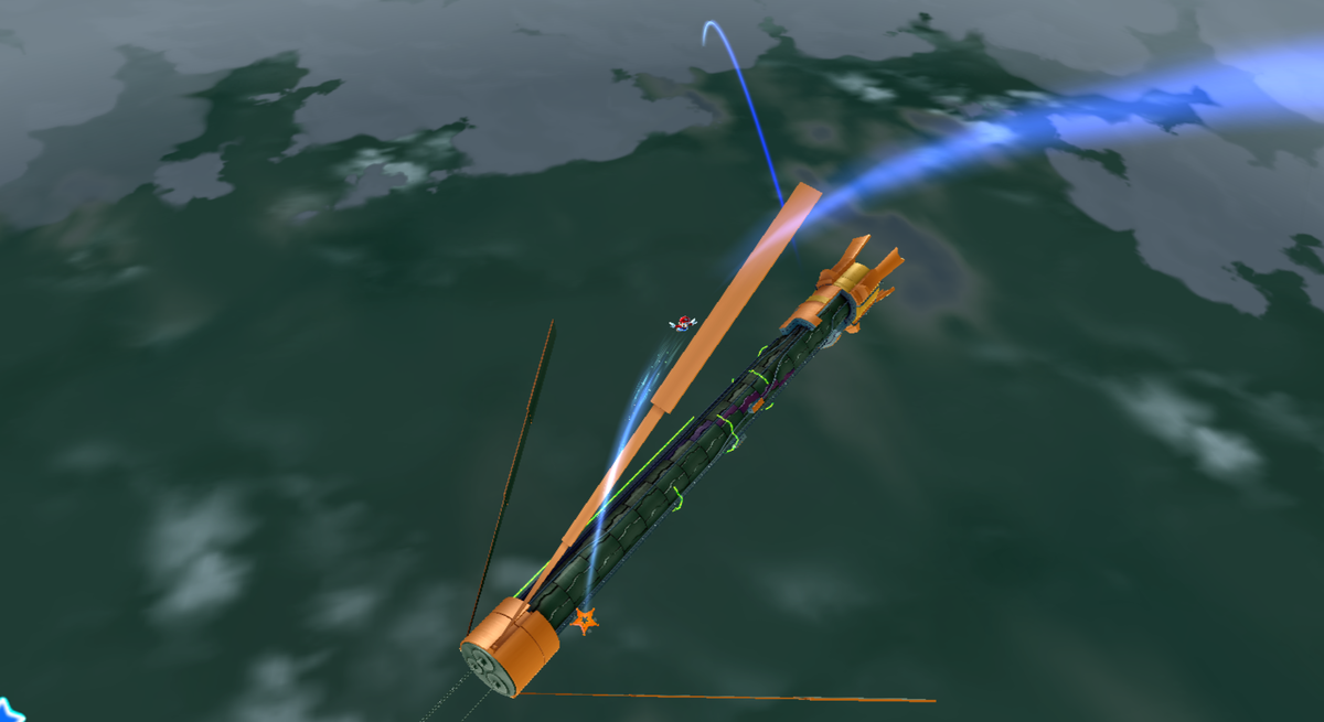 File:SMG2 Space Storm Abandoned Rocket Ship Planet.png - Super Mario ...