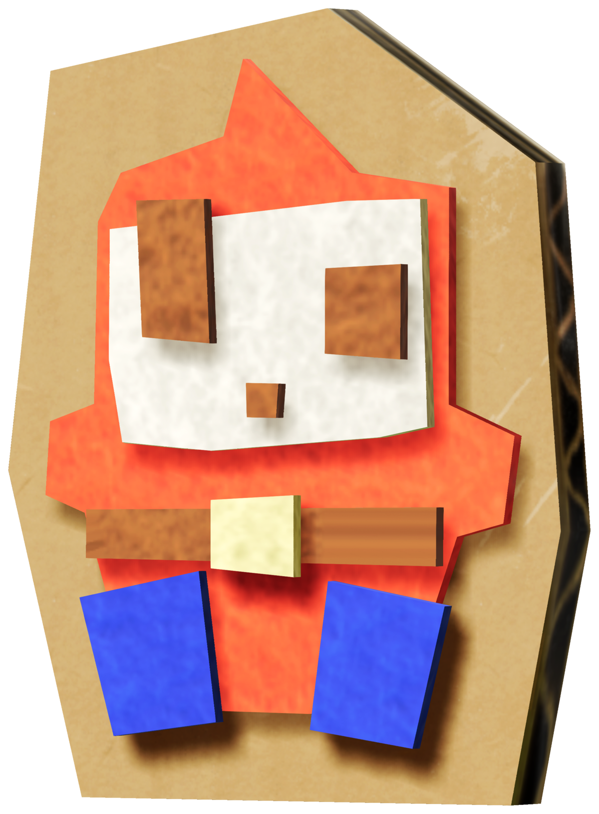 File:YCW Cardboard Guy.png - Super Mario Wiki, the Mario encyclopedia