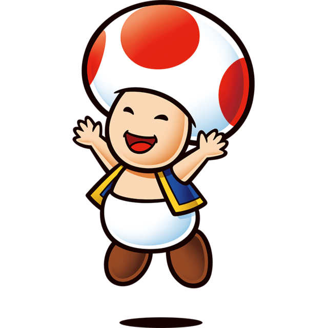File:Toad Jumping 2D Shaded Artwork.png - Super Mario Wiki, the Mario ...