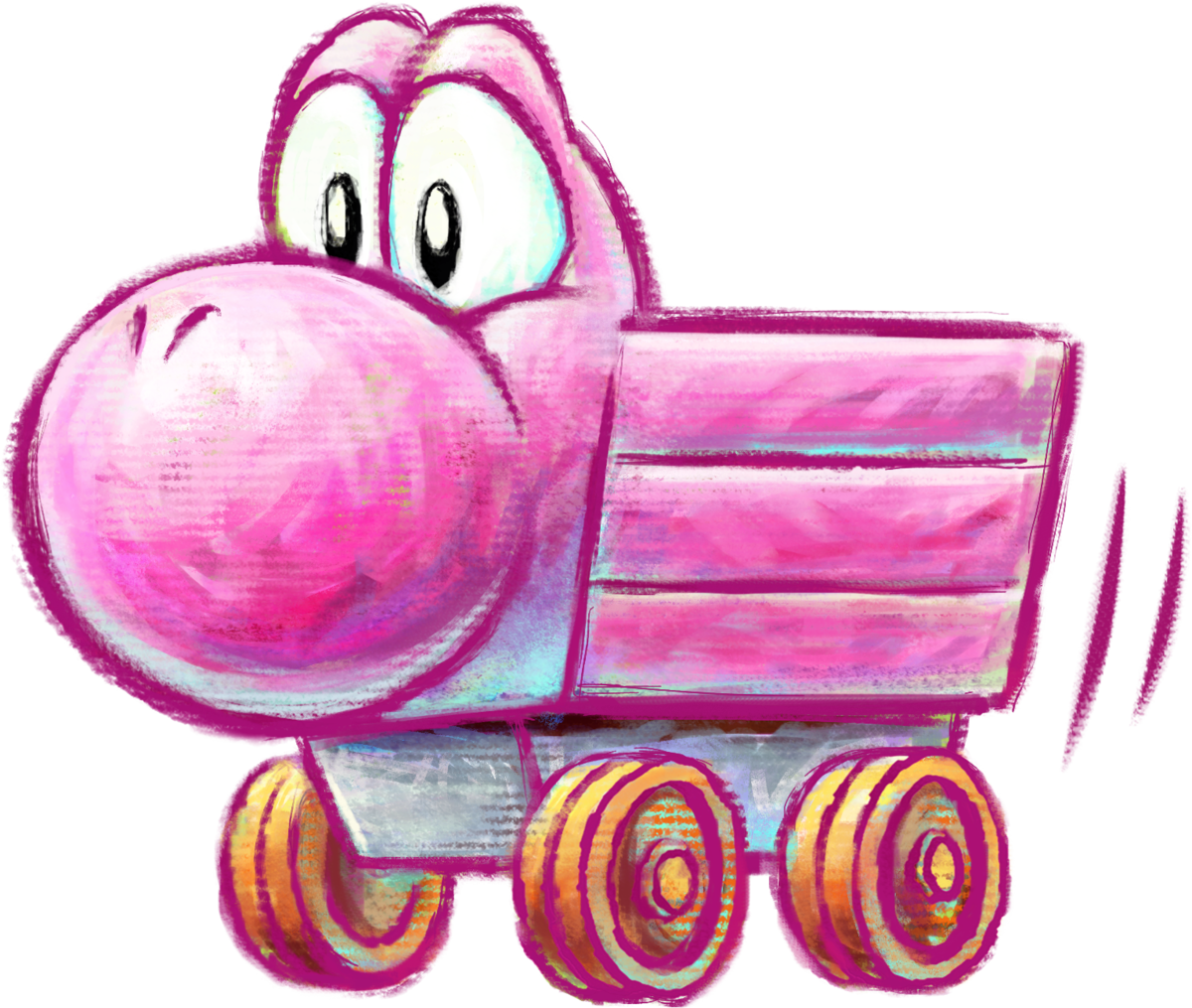 Mine-Cart Yoshi - Super Mario Wiki, the Mario encyclopedia