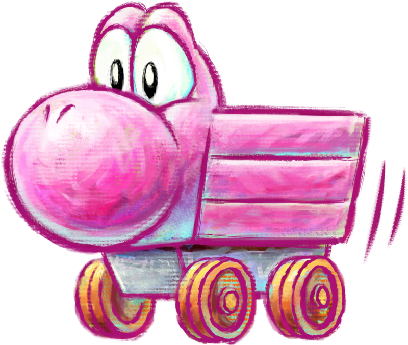Mine-Cart Yoshi - Super Mario Wiki, the Mario encyclopedia
