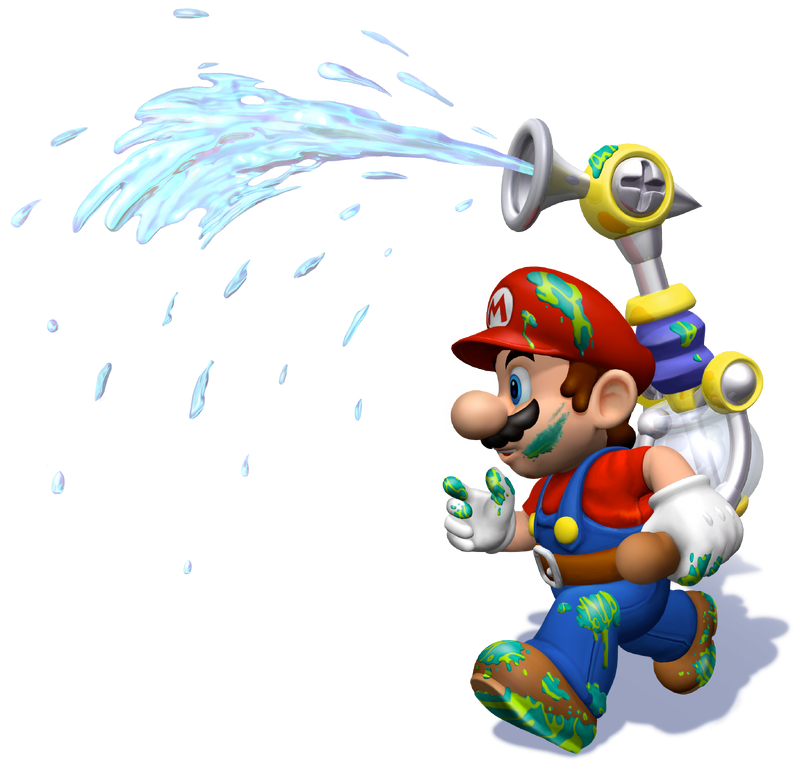 File:SMS Gooped Mario and FLUDD.png - Super Mario Wiki, the Mario ...