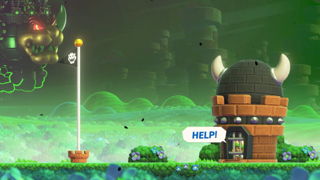 File:SMBW PoplinHouse PostBowser.png - Super Mario Wiki, the Mario ...