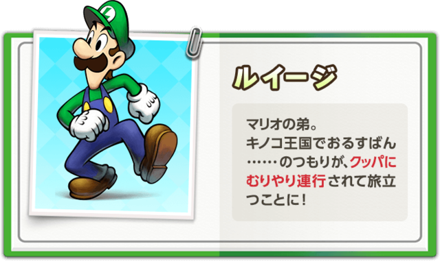 File:M&LSS+BM - Japanese Character Bio Luigi.png - Super Mario Wiki ...