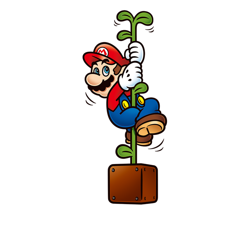 File:Mario Climb Beanstalk 2D Shaded Artwork.png - Super Mario Wiki ...