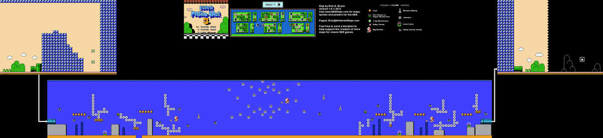 File:SMB3 World 7-4 Map.png - Super Mario Wiki, the Mario encyclopedia