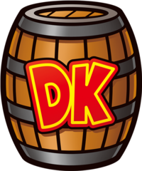 DK Barrel - Super Mario Wiki, the Mario encyclopedia