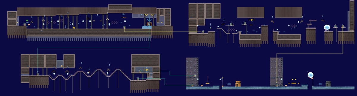 File:NSMBW World 4-GH Map.png - Super Mario Wiki, the Mario encyclopedia