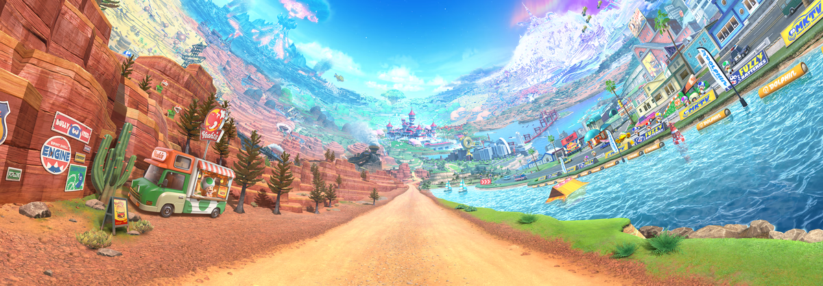 File:MKWorld key artwork no characters.png - Super Mario Wiki, the ...
