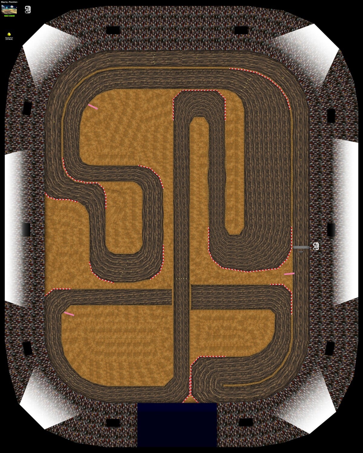 File:MK64 Wario Stadium map.jpg - Super Mario Wiki, the Mario encyclopedia