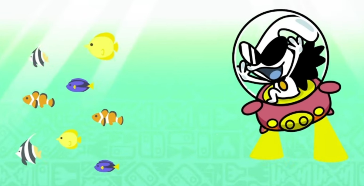 File:OrbulonChasingFishWWMI.png - Super Mario Wiki, the Mario encyclopedia