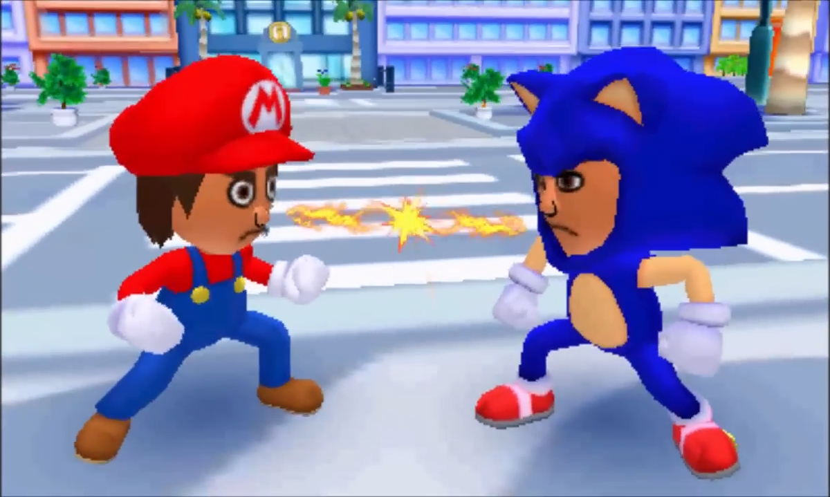 Boy in Mario Suit and Boy in Sonic Suit - Super Mario Wiki, the Mario ...