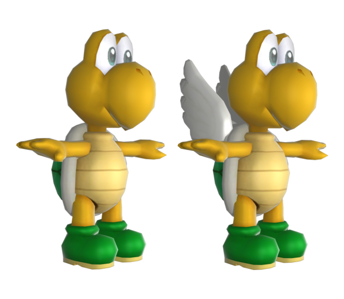 File:MSR2016OG Koopa and Paratroopa Models.png - Super Mario Wiki, the ...