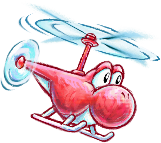 Helicopter Yoshi - Super Mario Wiki, the Mario encyclopedia