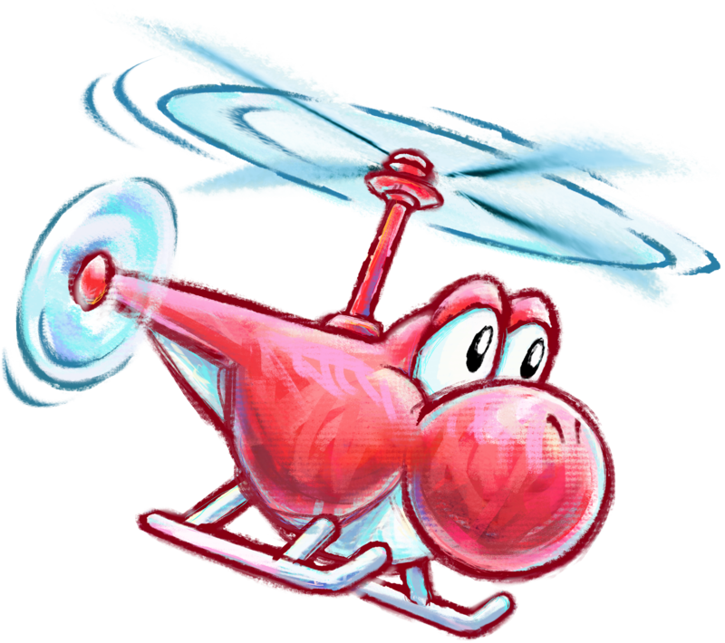 Helicopter Yoshi - Super Mario Wiki, the Mario encyclopedia