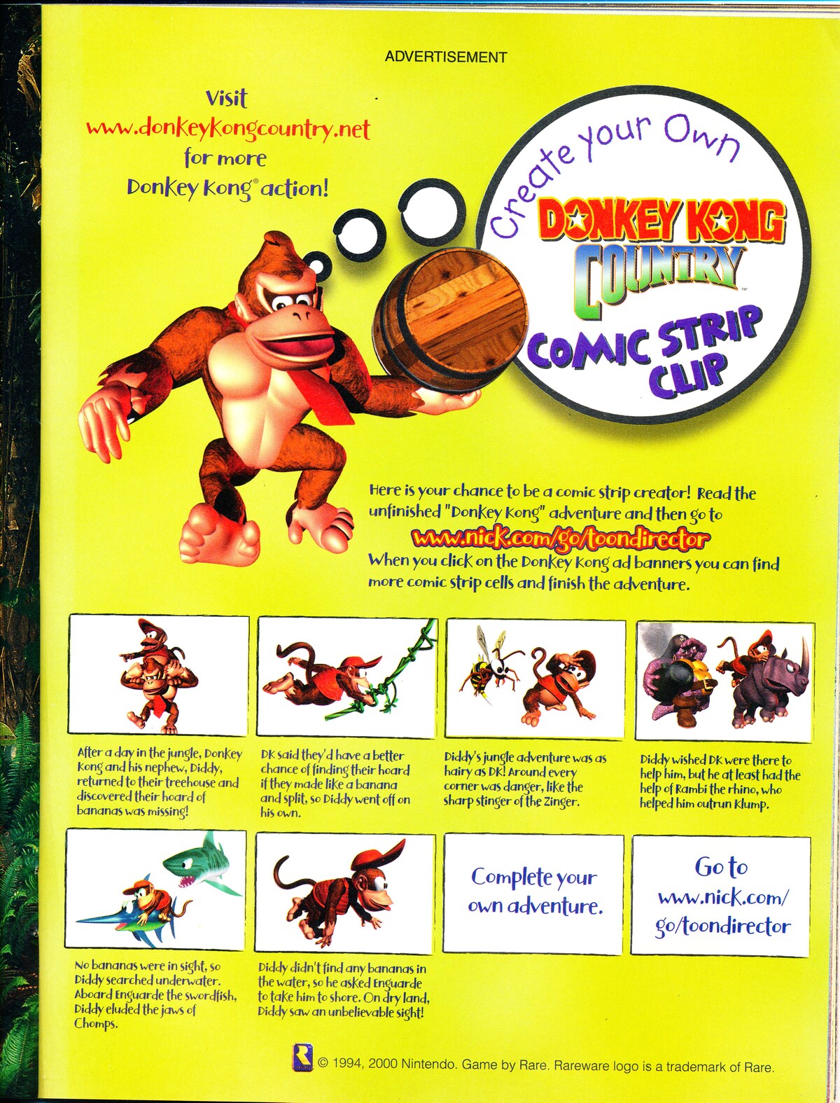 File:DKC GBC Nick Magazine.jpg - Super Mario Wiki, the Mario encyclopedia