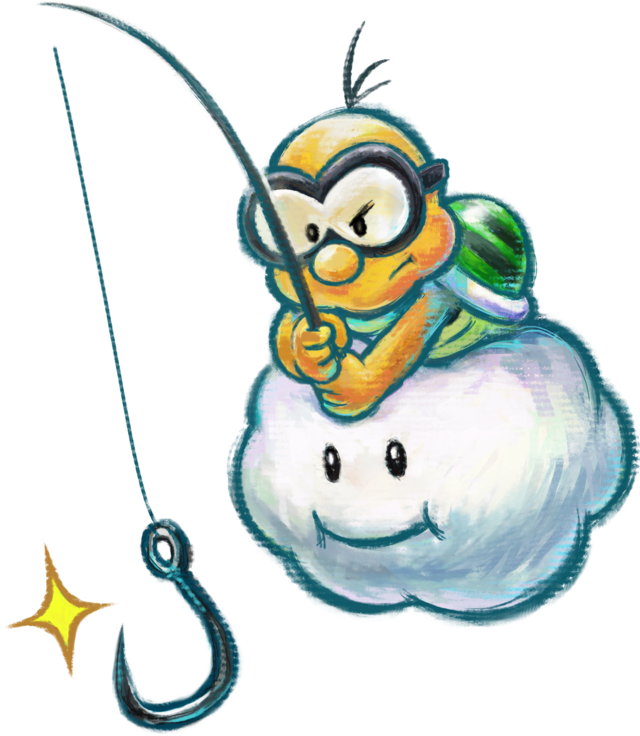 Fishin' Lakitu - Super Mario Wiki, the Mario encyclopedia