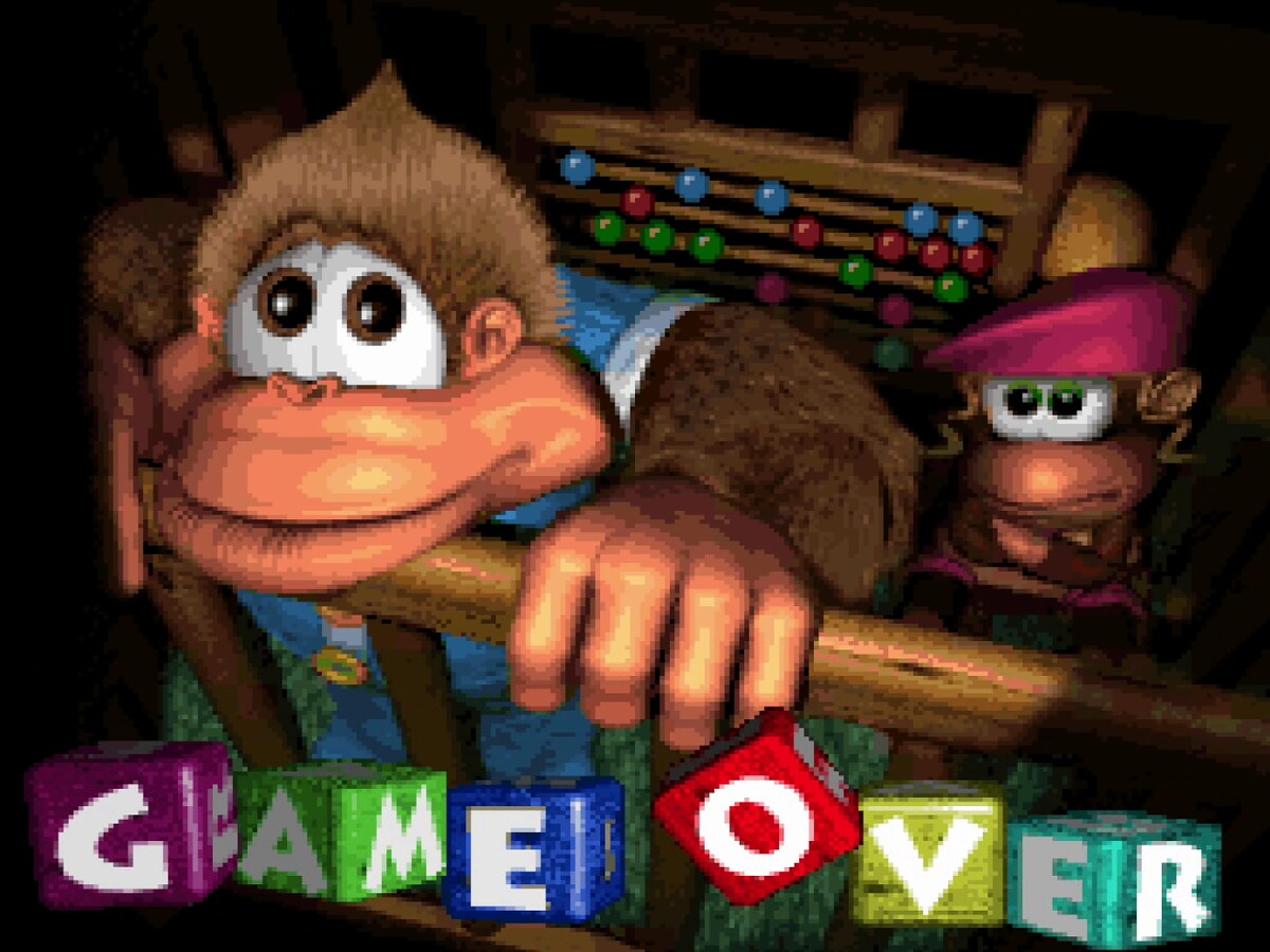 File:NM DKC3 Game Over.jpg - Super Mario Wiki, the Mario encyclopedia
